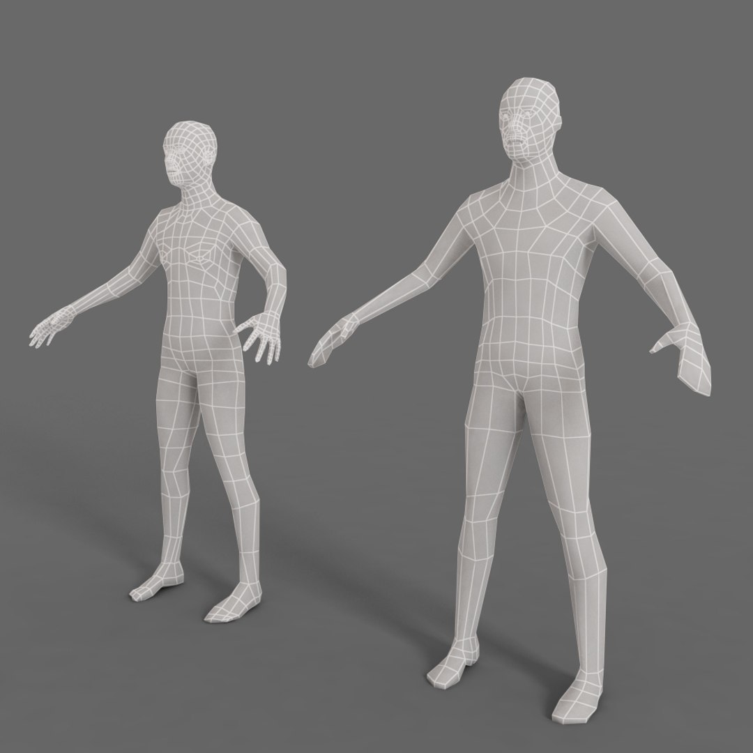 Character Base Mesh Model - TurboSquid 1602330
