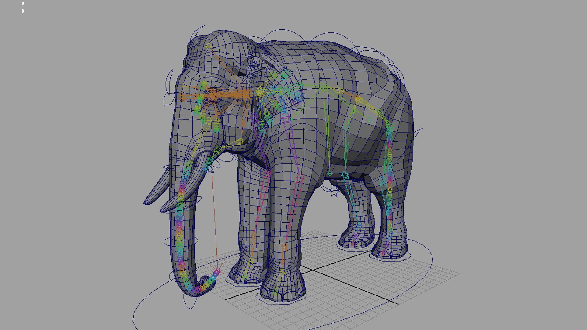 Asian Elephant Rig 3D Model - TurboSquid 1586113