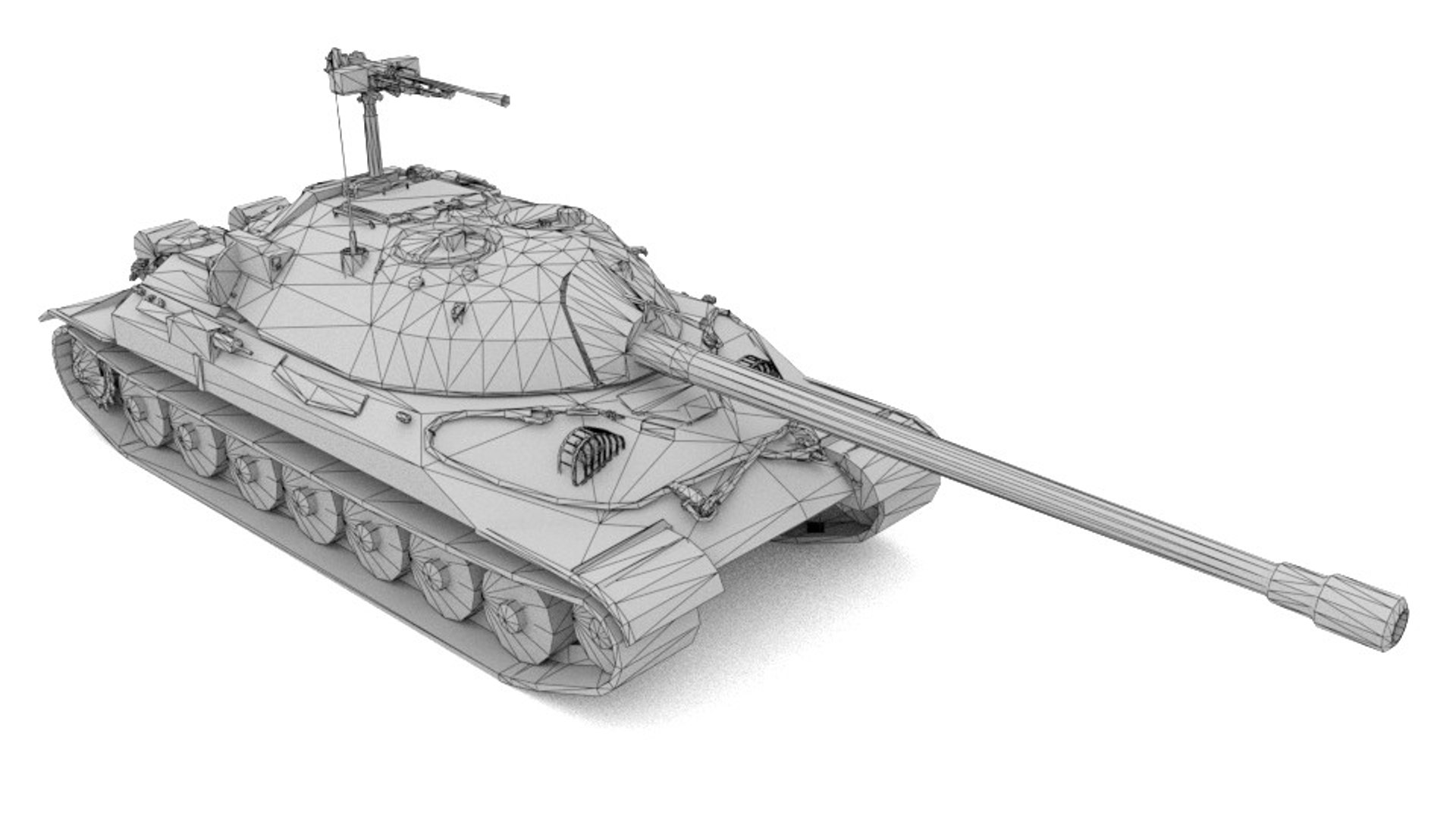 3D Model Blender Is-7 Military Tank | 1143836 | TurboSquid