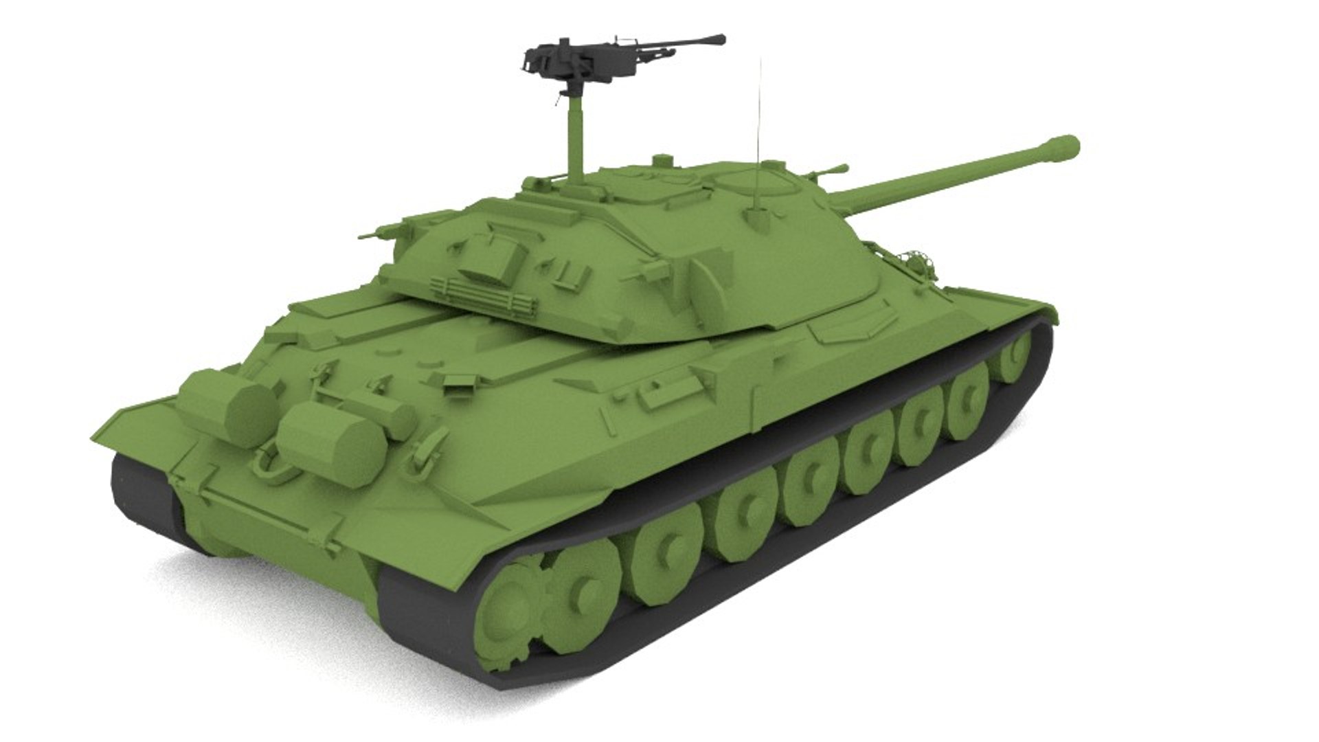 3D Model Blender Is-7 Military Tank | 1143836 | TurboSquid