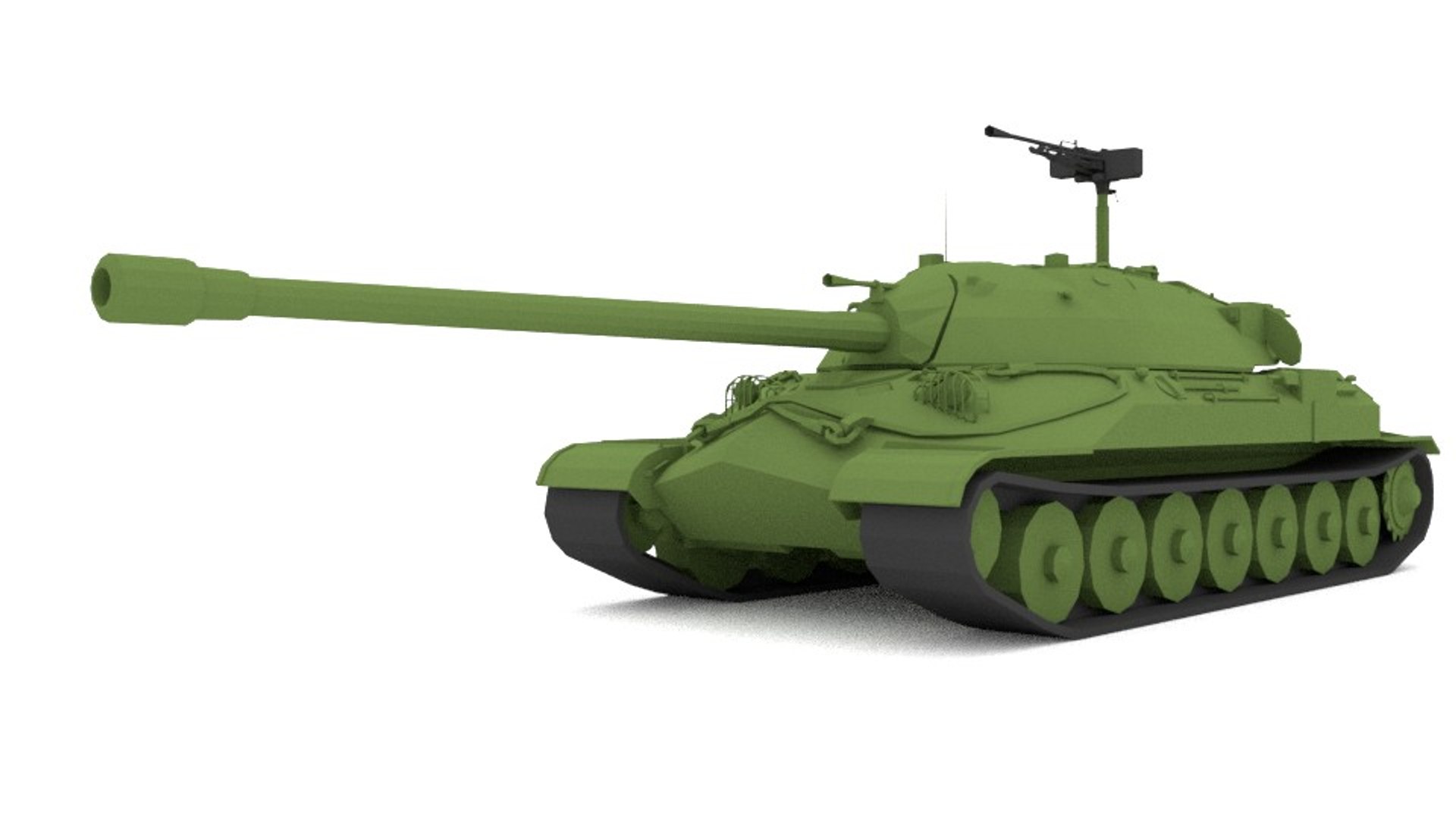 3D Model Blender Is-7 Military Tank | 1143836 | TurboSquid