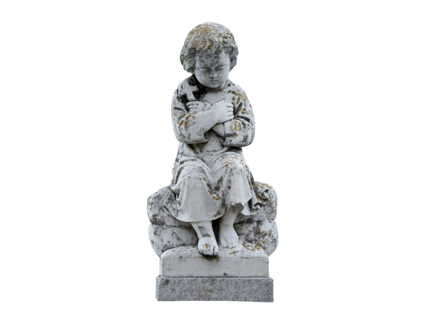 3D Cemetery Statue - TurboSquid 1634277