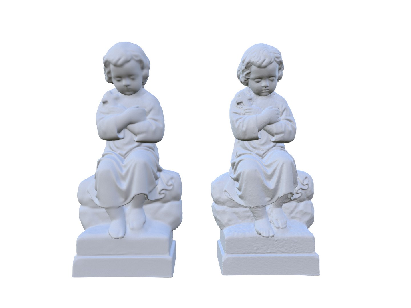3D Cemetery Statue - TurboSquid 1634277