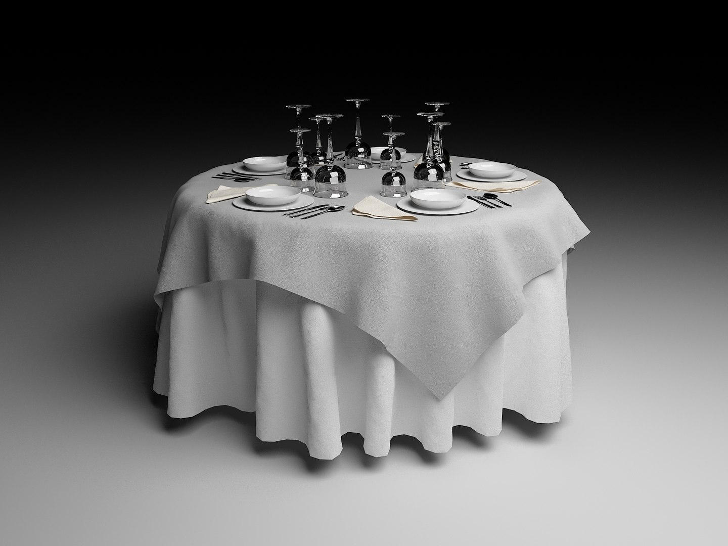 3ds Max Cloth Table