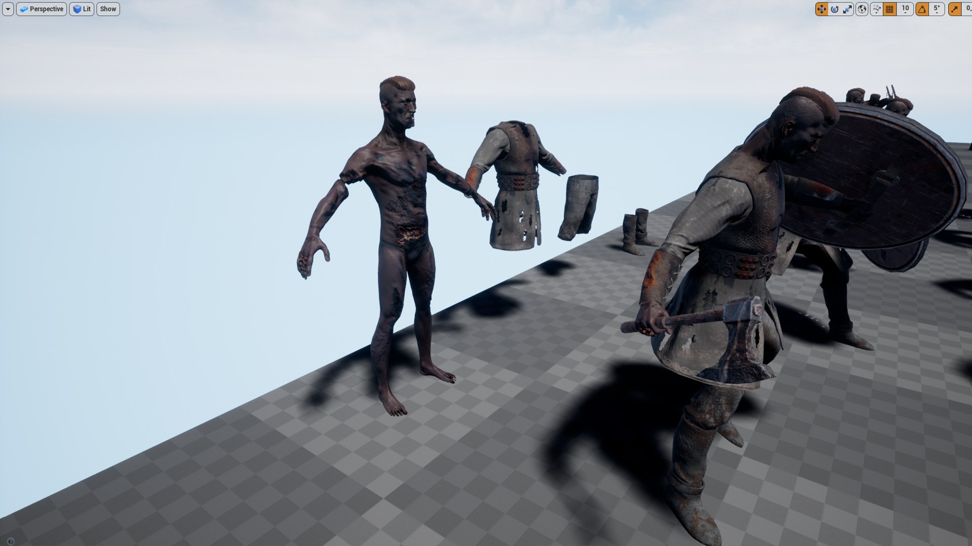 VIKING UNDEAD 3 3D Model - TurboSquid 2409352