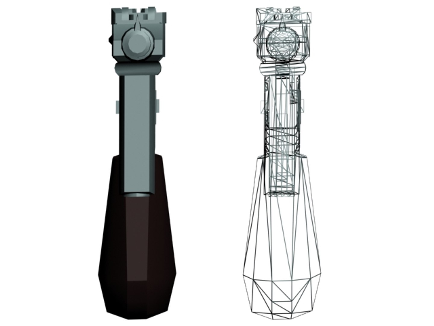 Maya Mauser Pistol Gun
