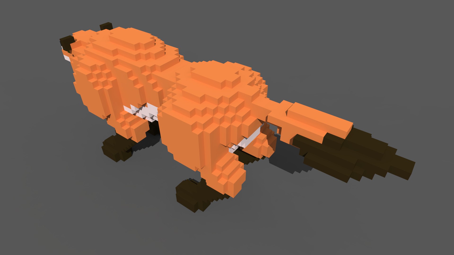 Voxel Fox 3D Model - TurboSquid 1362415
