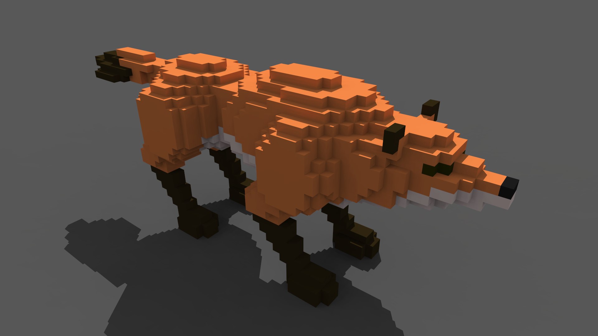 Voxel Fox 3D Model - TurboSquid 1362415