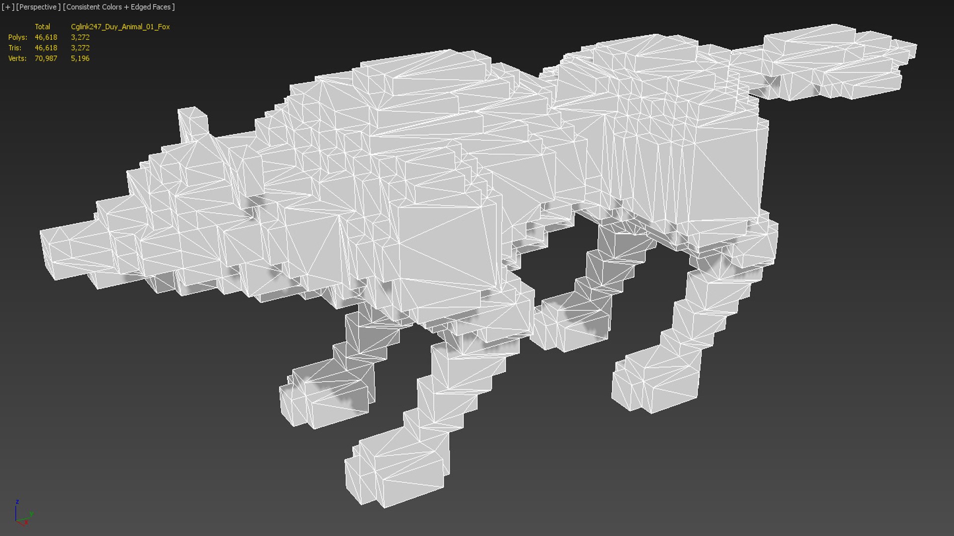 Voxel Fox 3D Model - TurboSquid 1362415