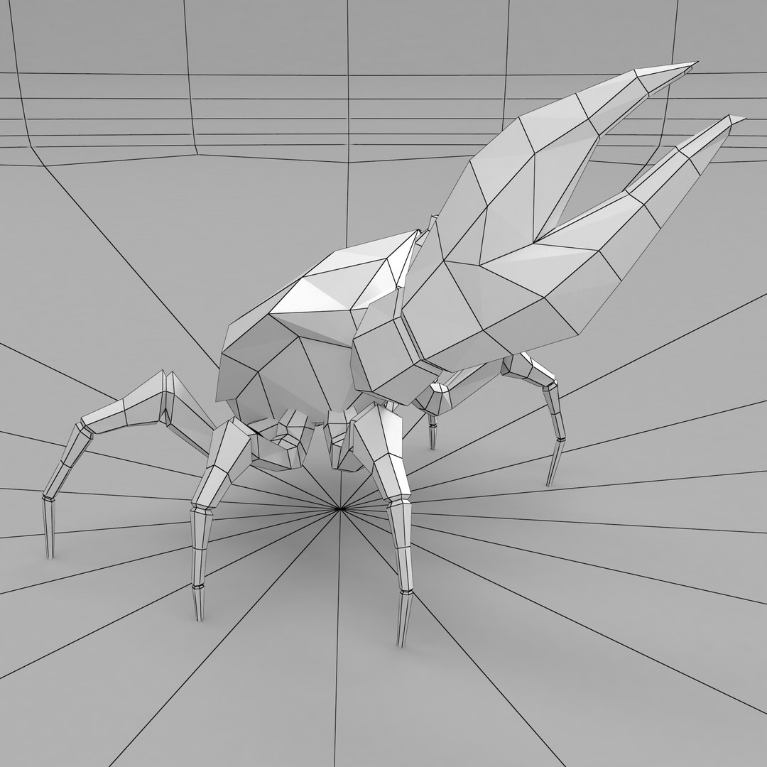 Low-poly cartoon crab 3D model - TurboSquid 1358205