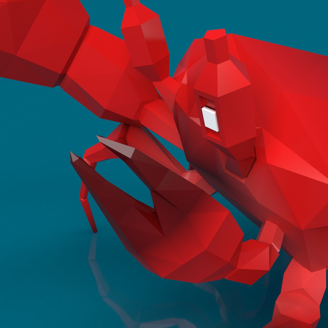 Low-poly cartoon crab 3D model - TurboSquid 1358205