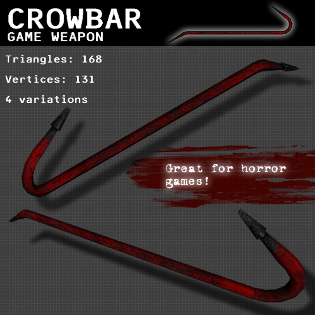 Free 3ds Mode Crowbar Weapon