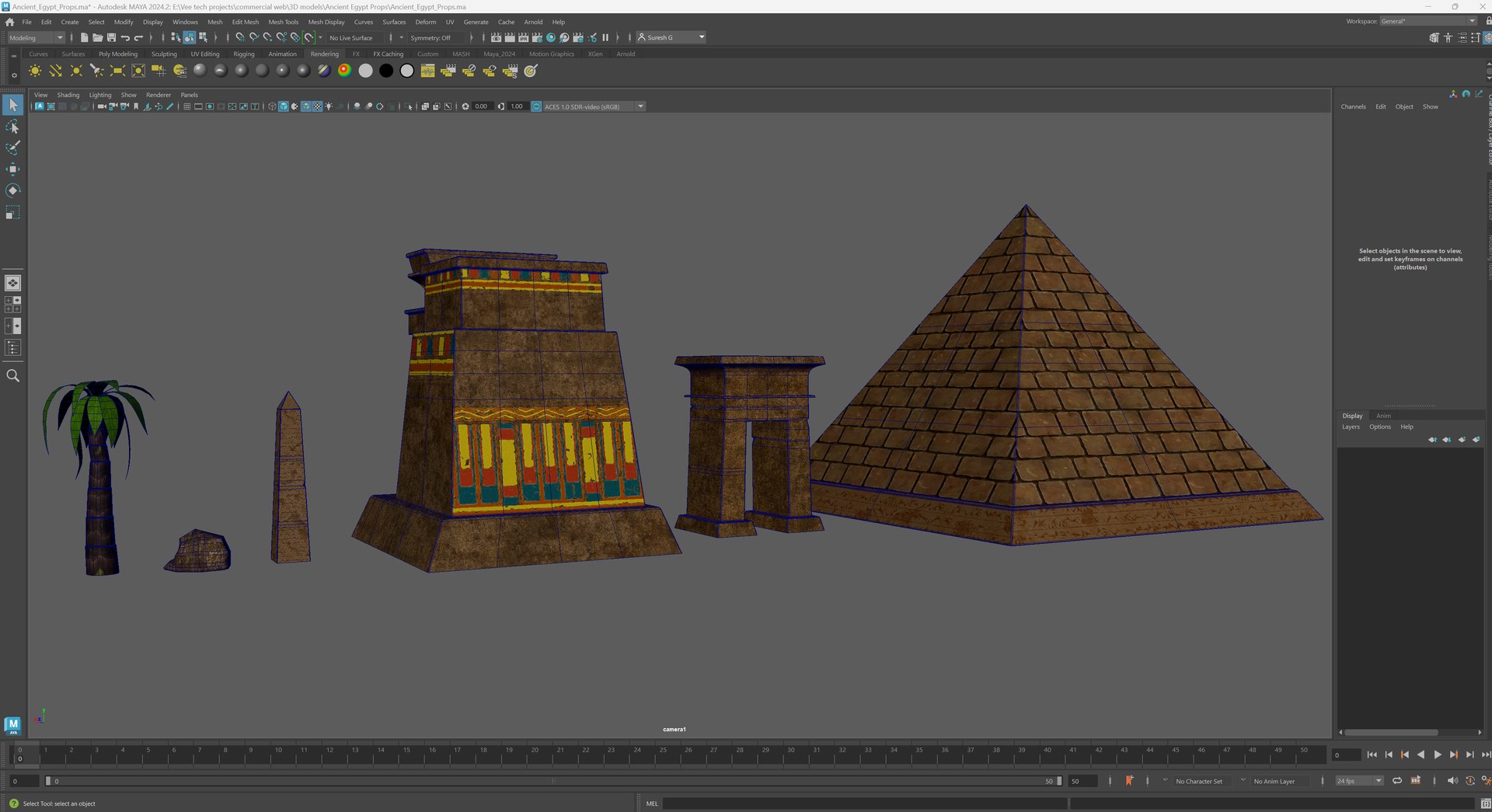 3D Ancient Egypt Props MAYA And BLENDER Model - TurboSquid 2343780