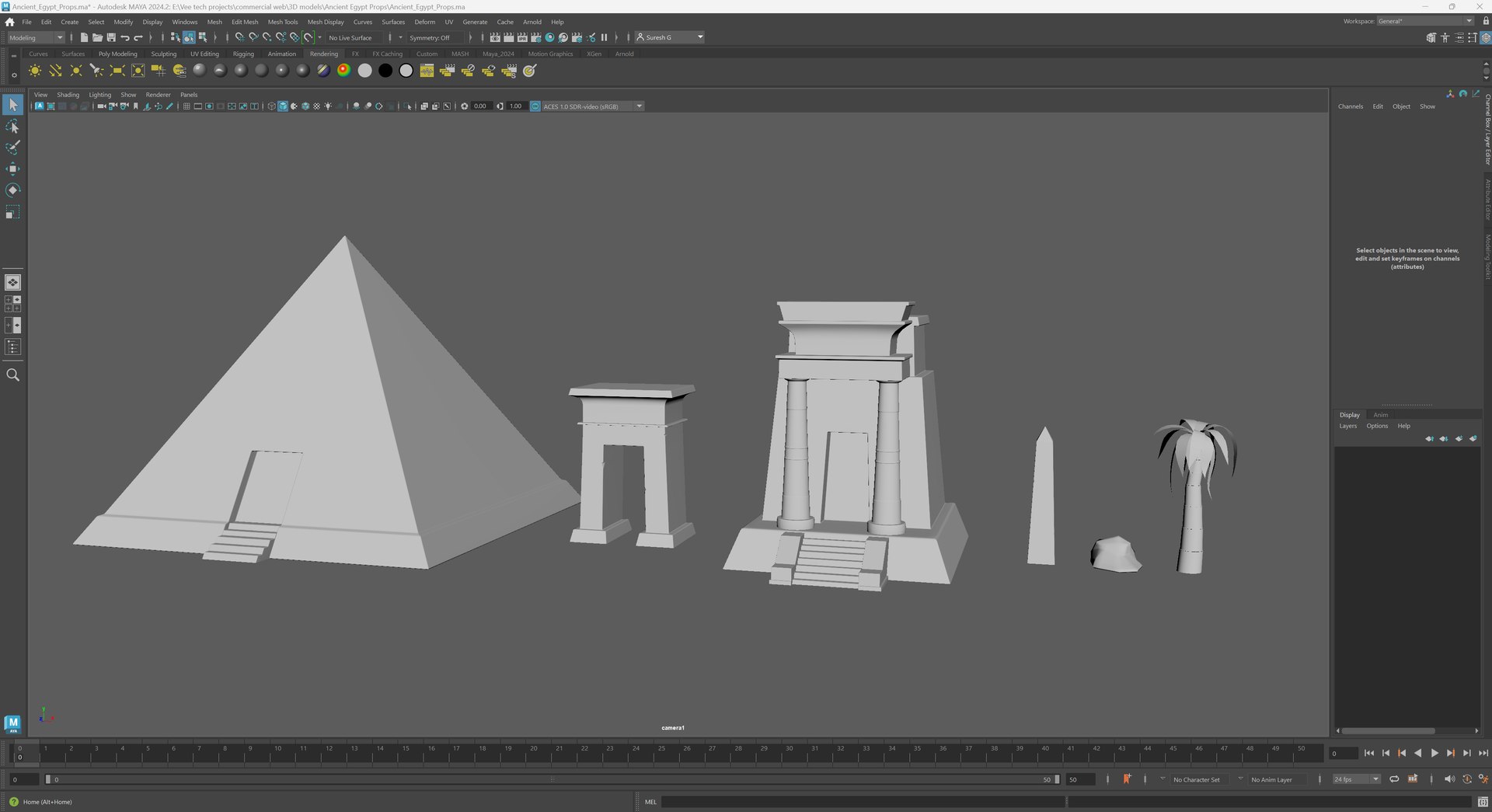 3D Ancient Egypt Props MAYA And BLENDER Model - TurboSquid 2343780