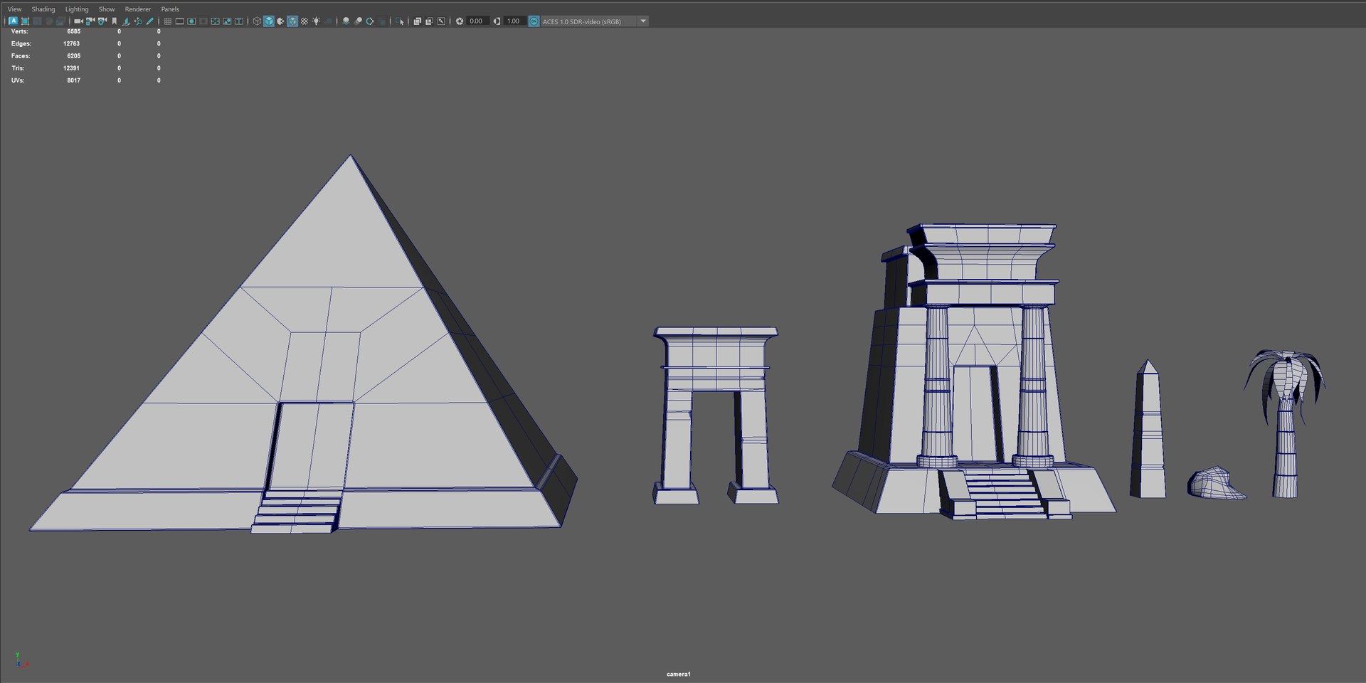 3D Ancient Egypt Props MAYA And BLENDER Model - TurboSquid 2343780