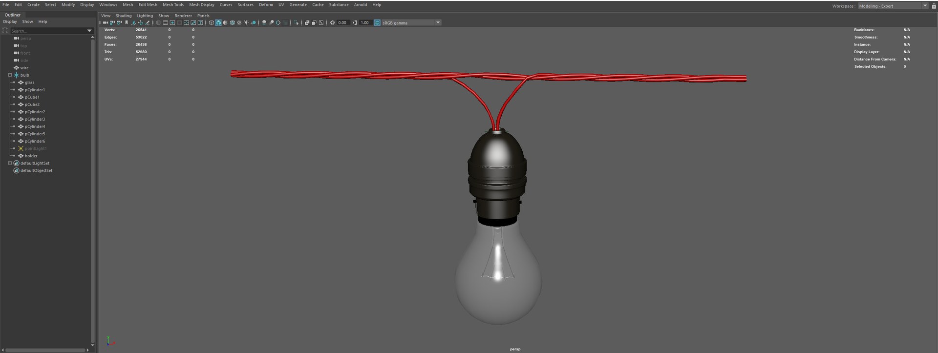 3D Model Bulb Holder - TurboSquid 1423581