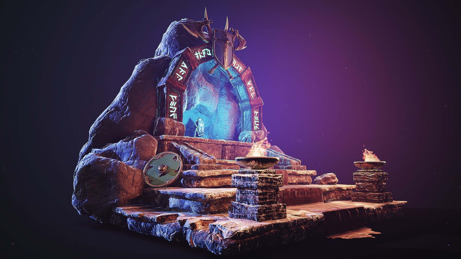 Magic Altar PBR Game Ready 3D Model - TurboSquid 1850803