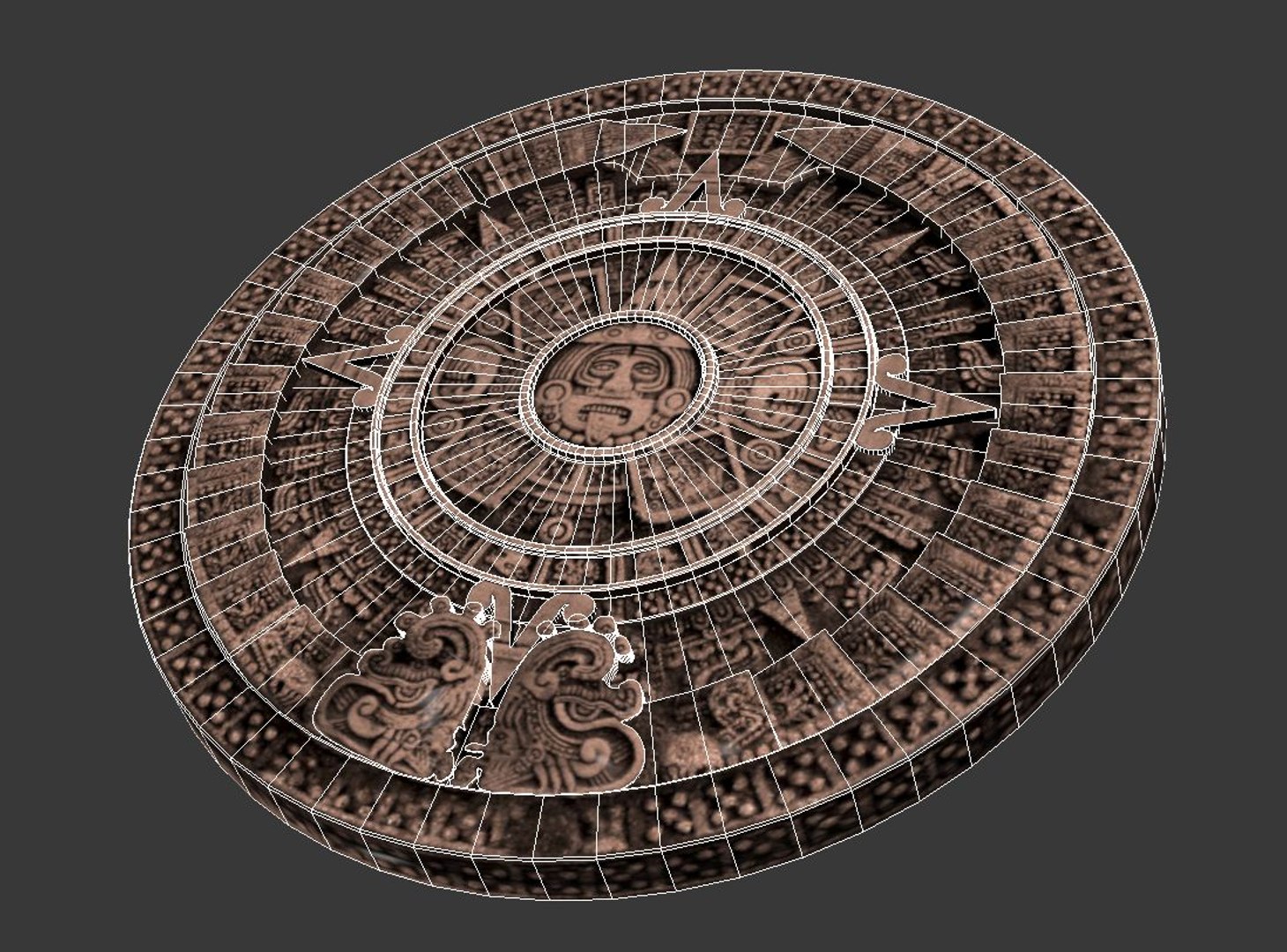 3d Mayan Calendar Model