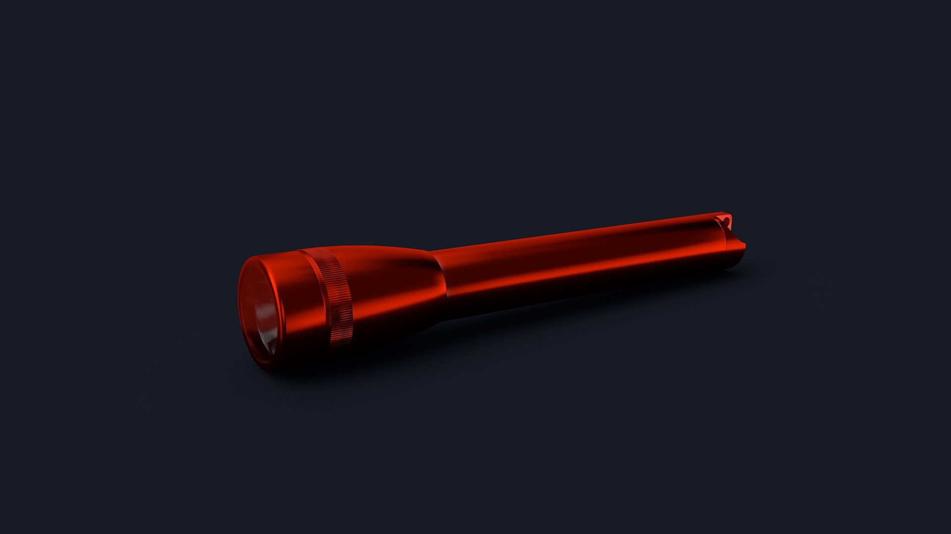 Red Flashlight 3D Model - TurboSquid 1975230