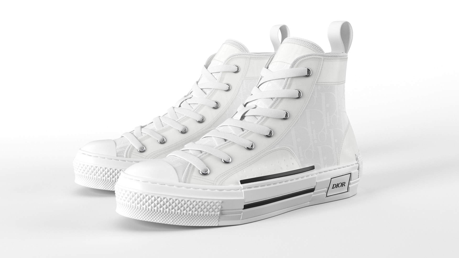 B23 High Top Sneaker Dior PBR 3D - TurboSquid 2121177