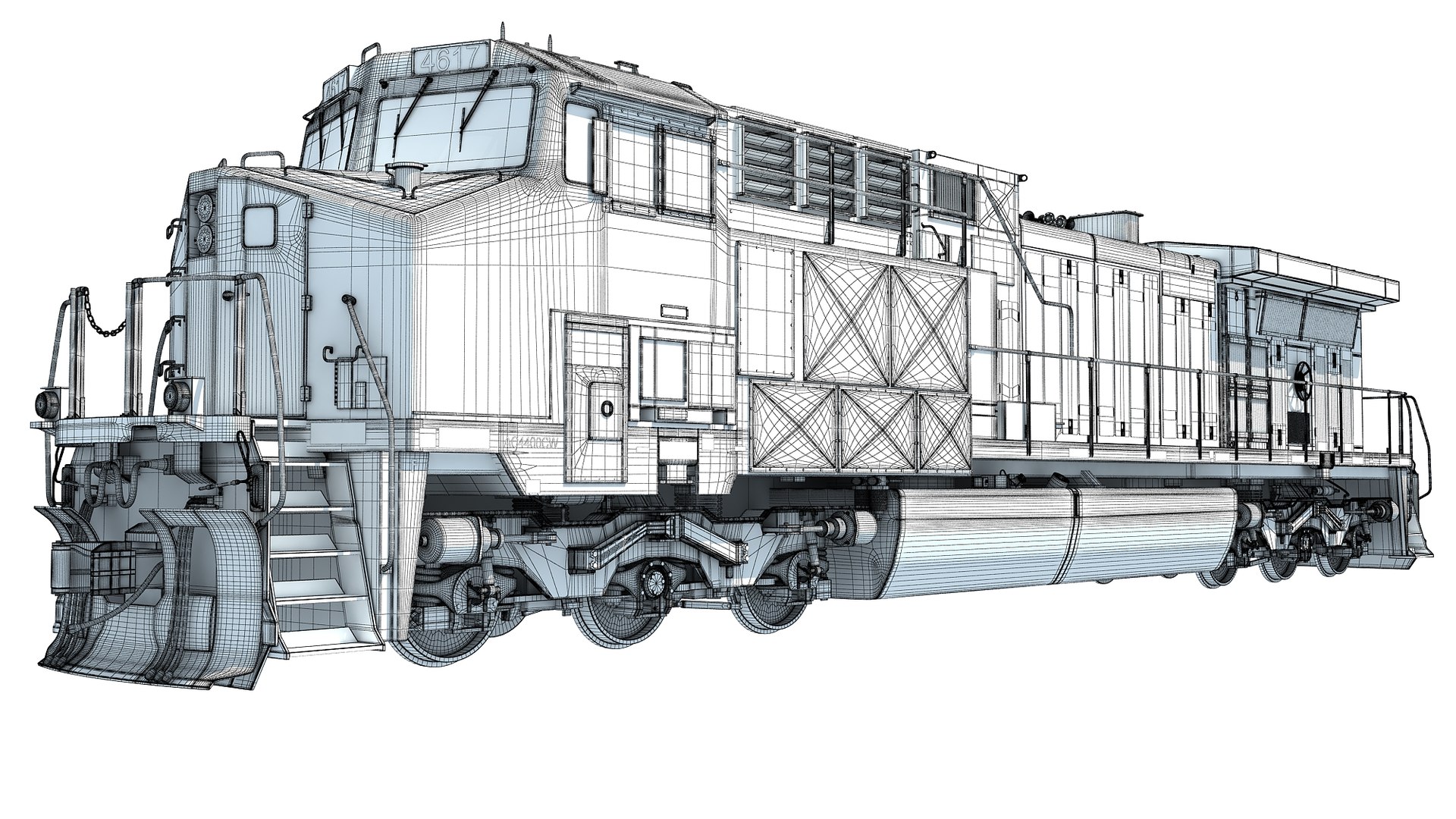 3D Locomotive Csx Norfolk - TurboSquid 1556921