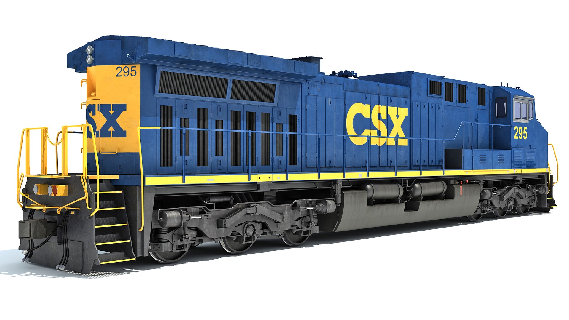3D Locomotive Csx Norfolk - TurboSquid 1556921