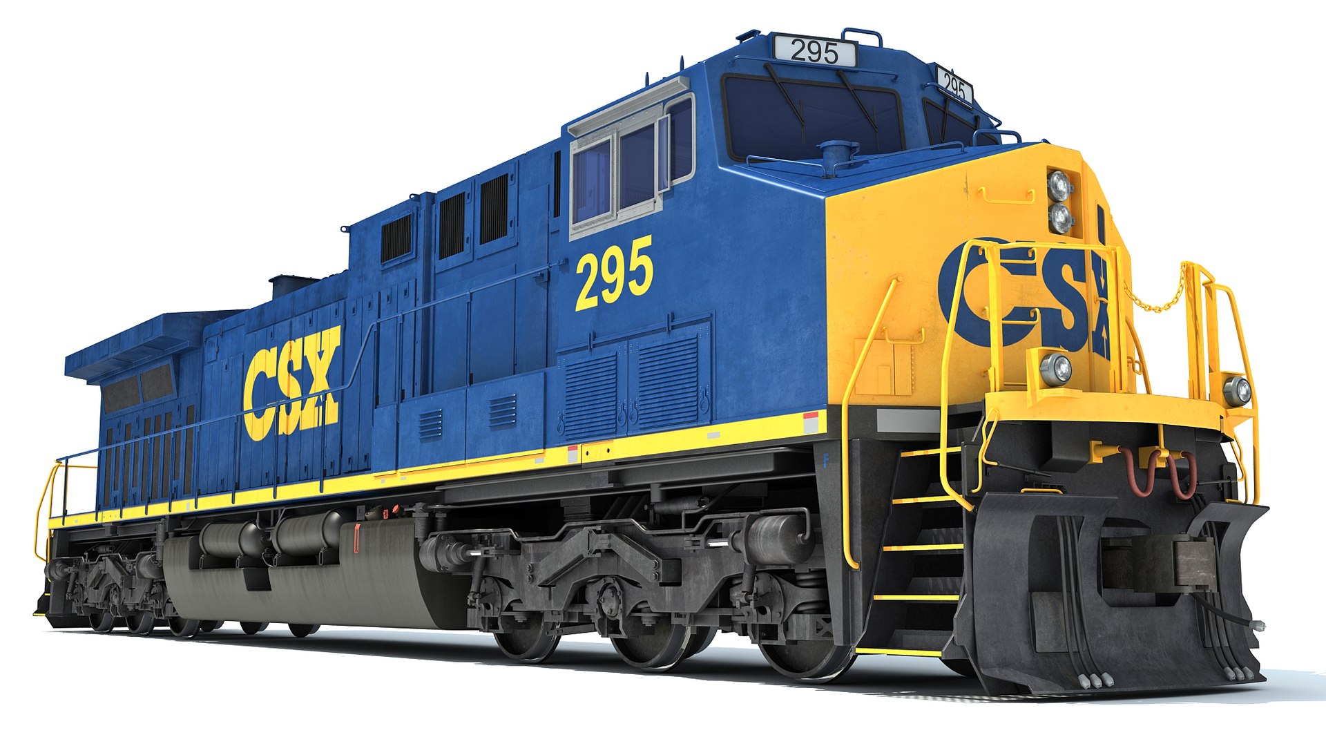 3D Locomotive Csx Norfolk - TurboSquid 1556921