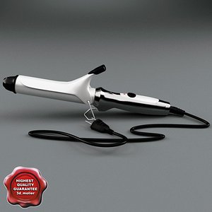 Download Free & Premium Curling Iron 3D Models | TurboSquid