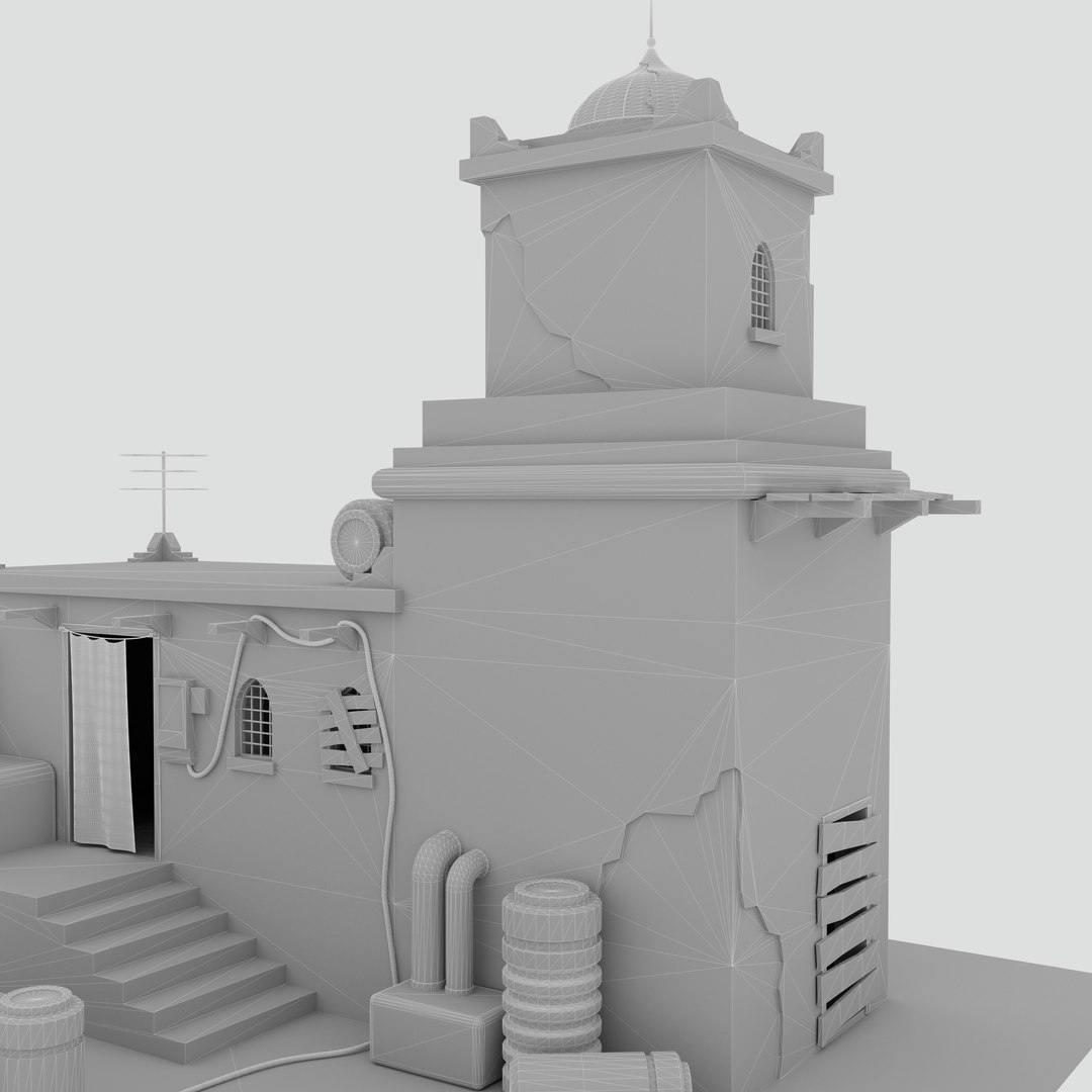 Post Apocalyptic Building01 3D Model - TurboSquid 1883326