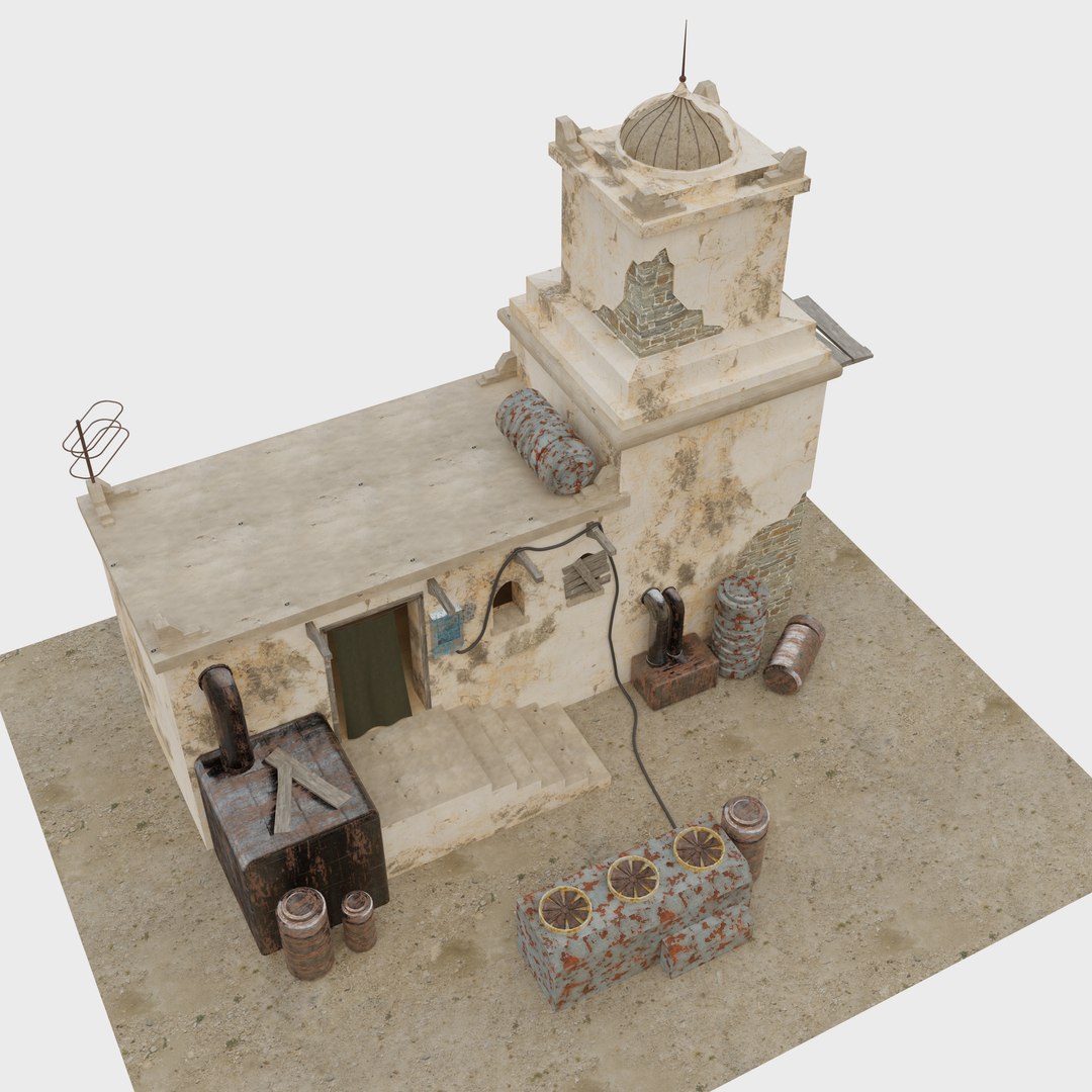 Post Apocalyptic Building01 3D Model - TurboSquid 1883326