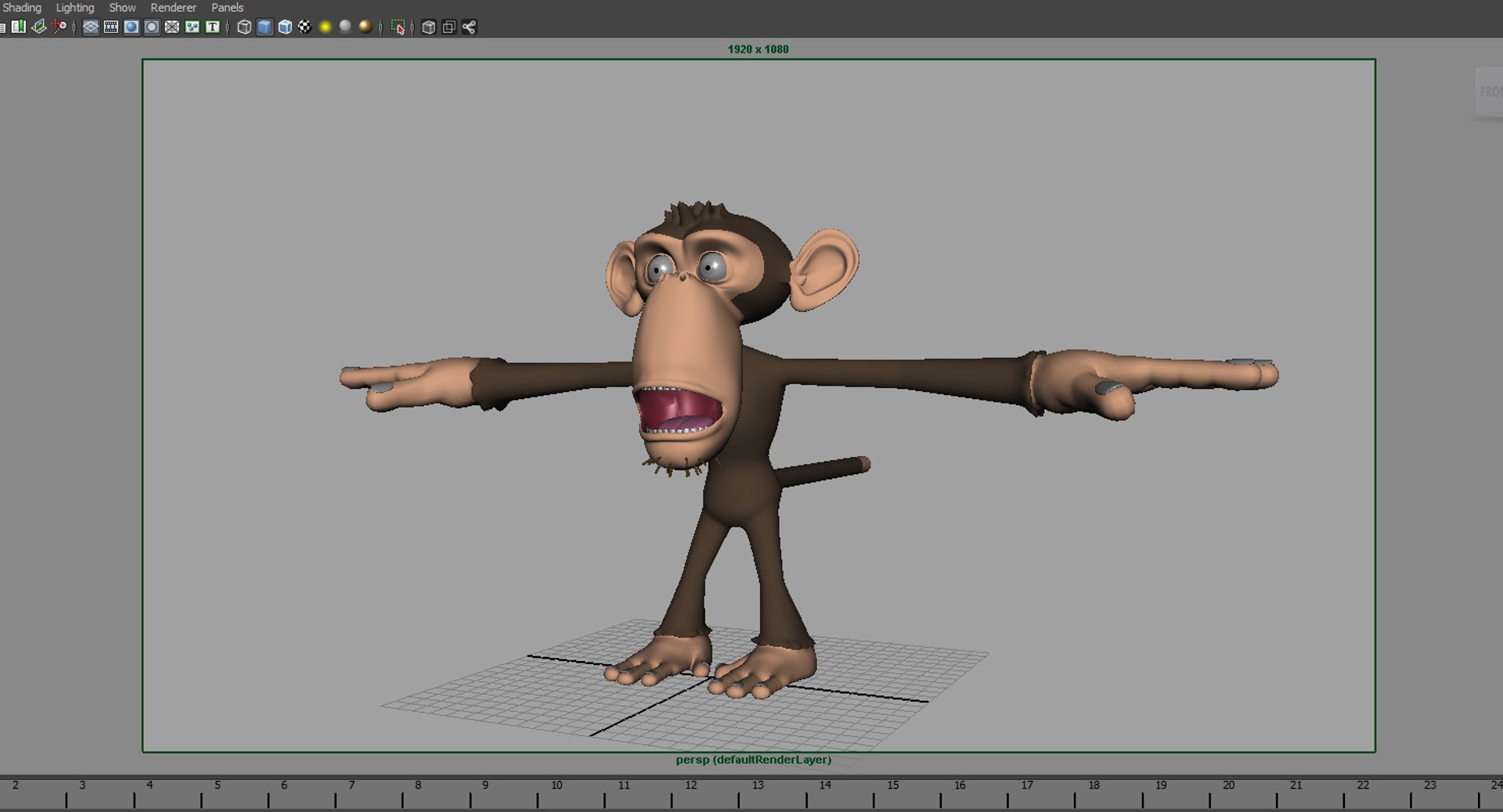 Monkey Cartoon Rigged Shape 3D Model - TurboSquid 1495445