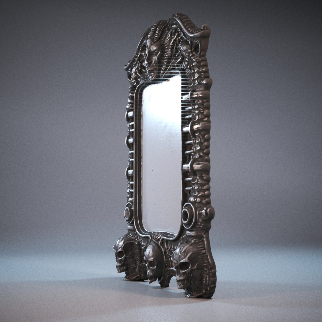 Alien Silver Mirror 2 3D - TurboSquid 2517156
