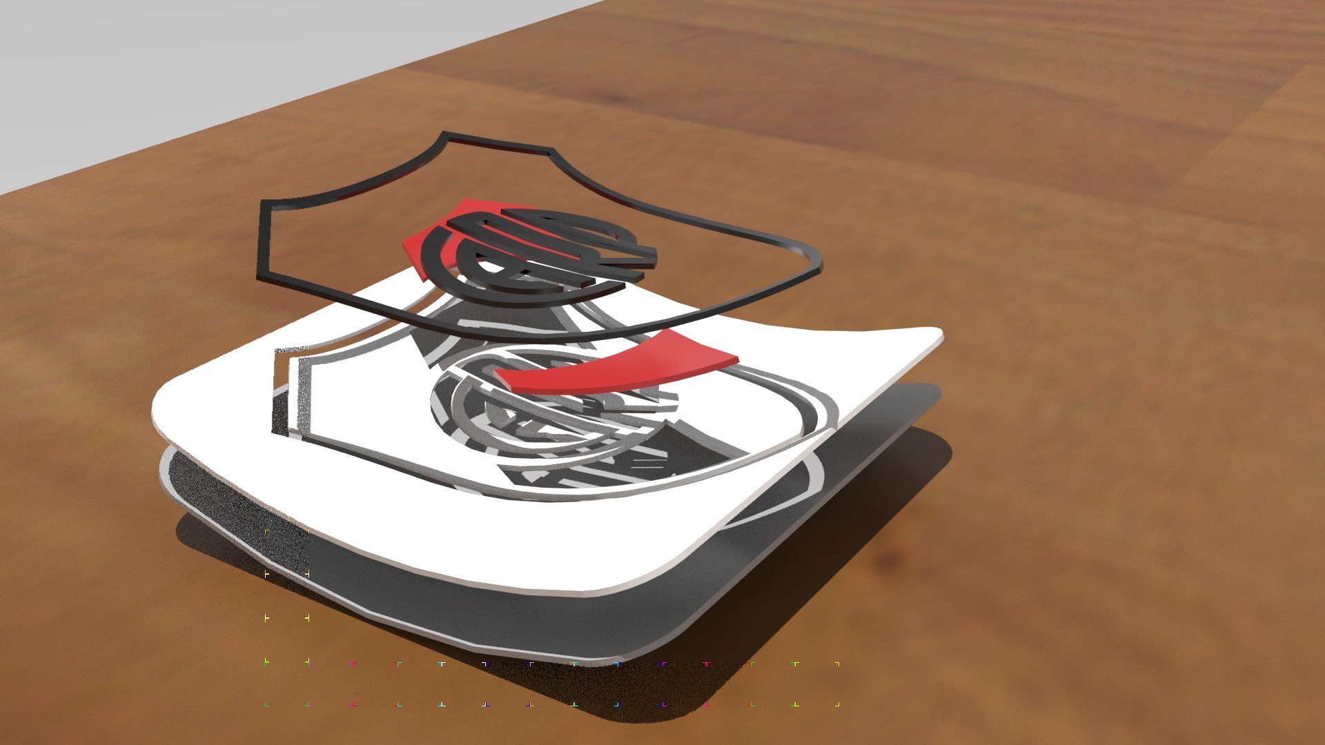 River Plate Coaster And Keychan Printable And PBR 3D Model - TurboSquid ...