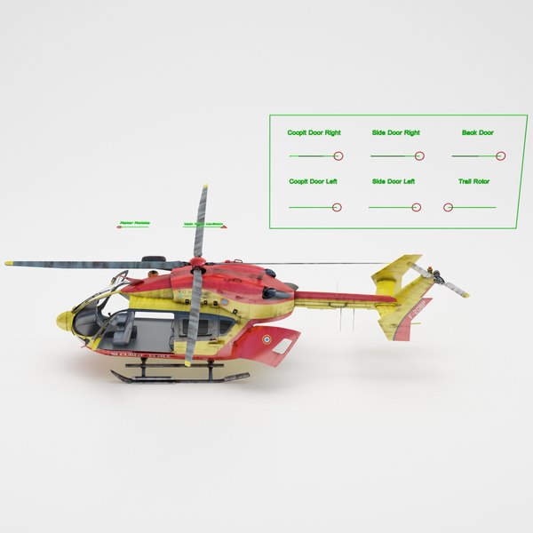 eurocopter ec145 2 rigged