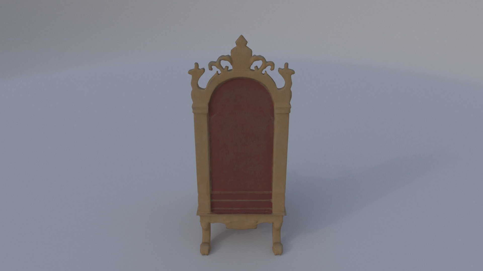 Gilded Throne Chair Model - TurboSquid 2327278