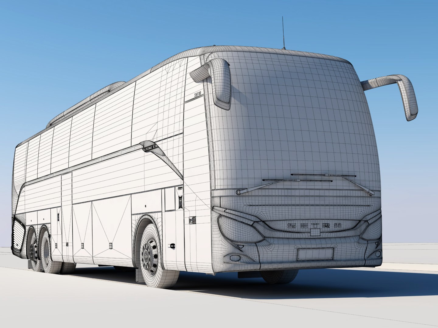 3d model setra s 517 hd
