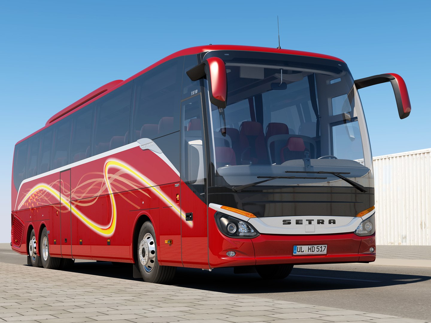 3d model setra s 517 hd