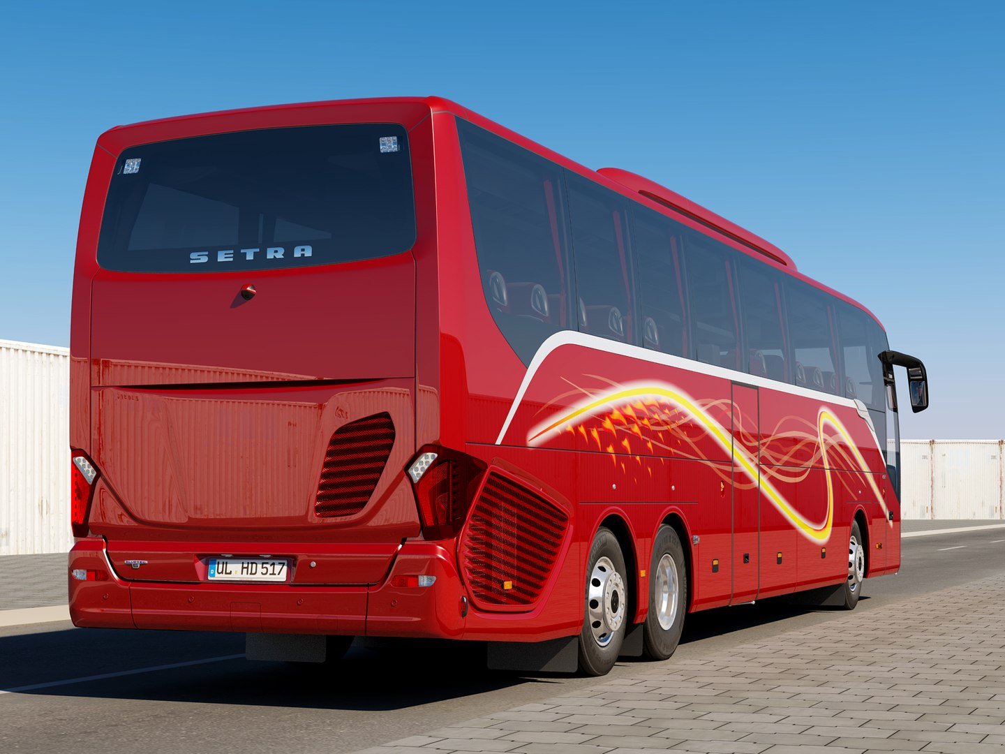 3d Model Setra S 517 Hd