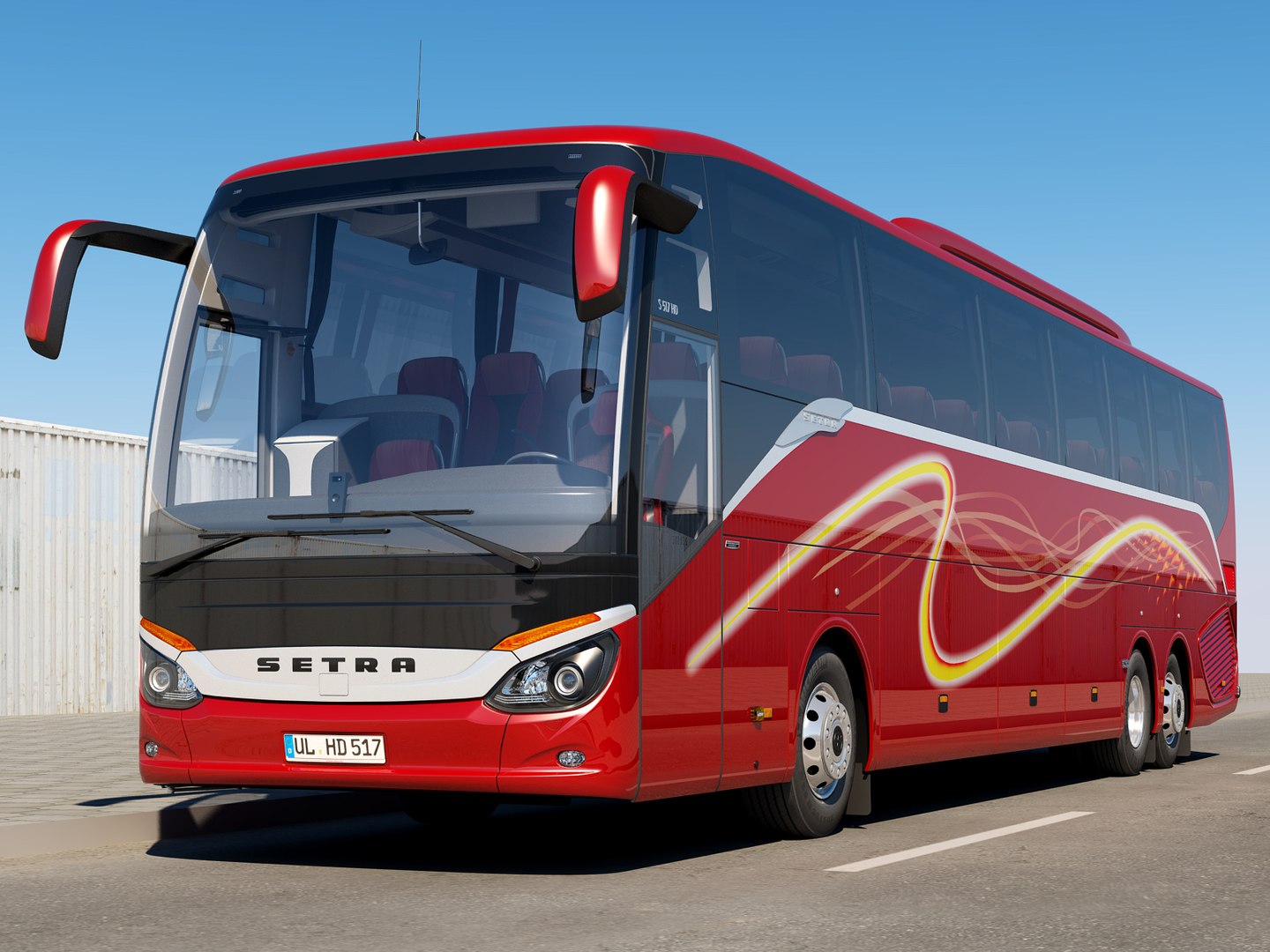 3d Model Setra S 517 Hd