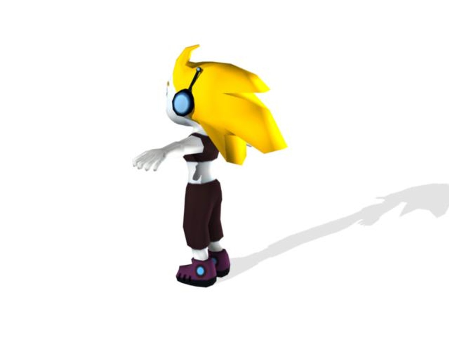 3d Obj Girl Character