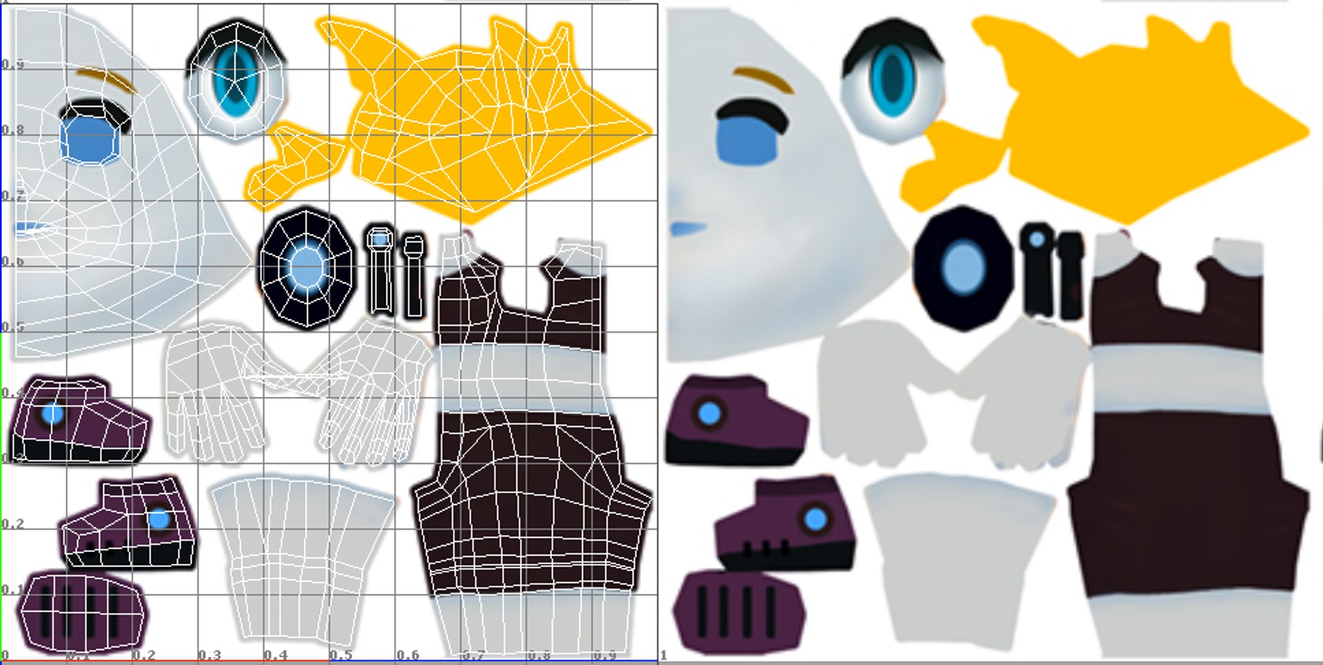 3d Obj Girl Character