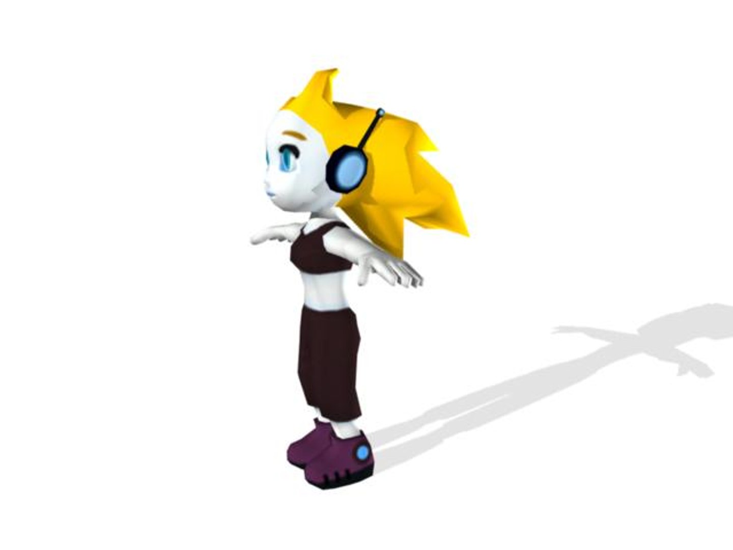 3d Obj Girl Character