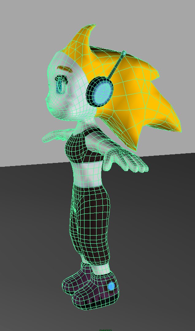 3d Obj Girl Character