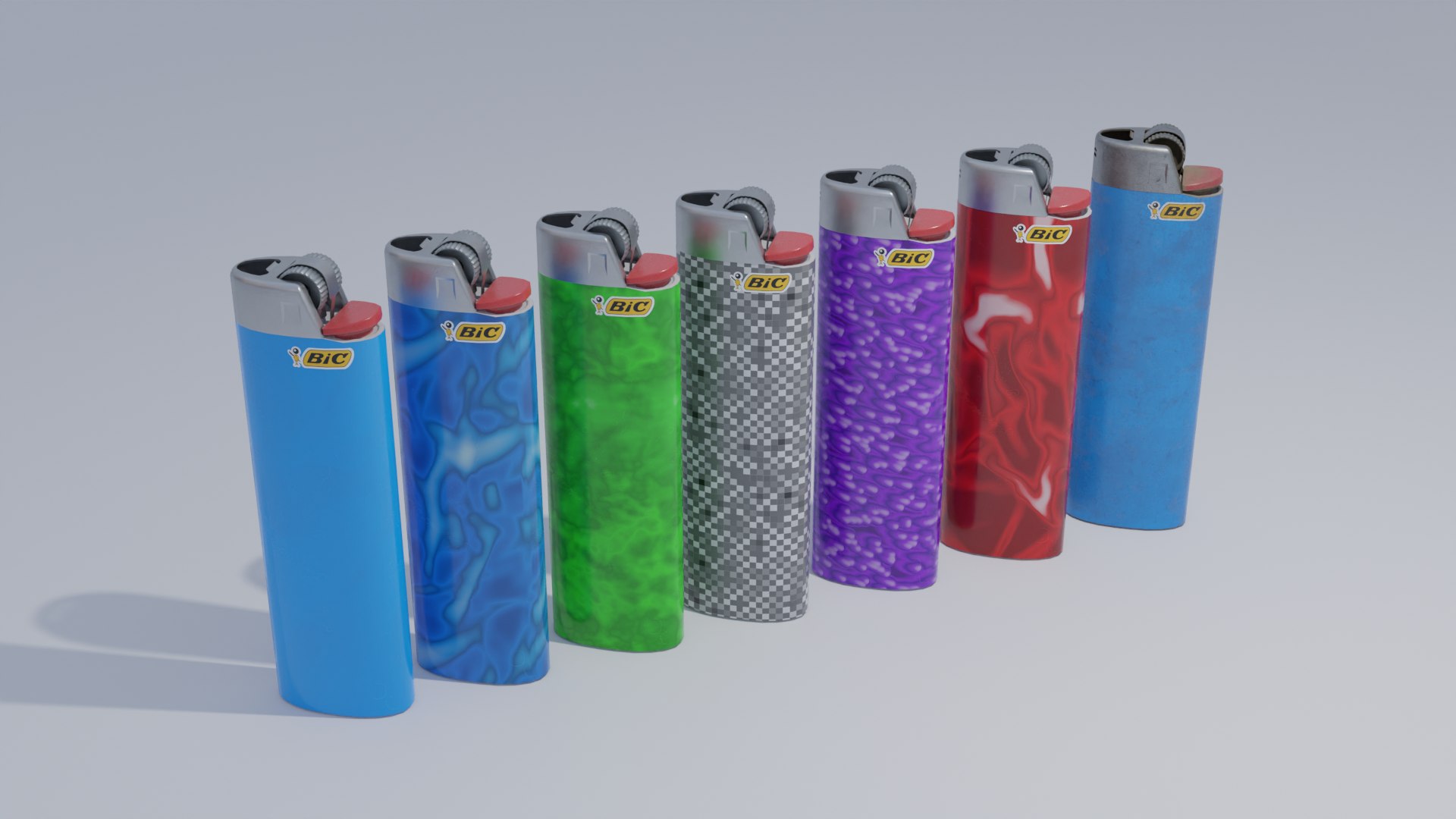 modelo 3d Lighter with Multiple Patterns 4K Low-poly - TurboSquid 1972089