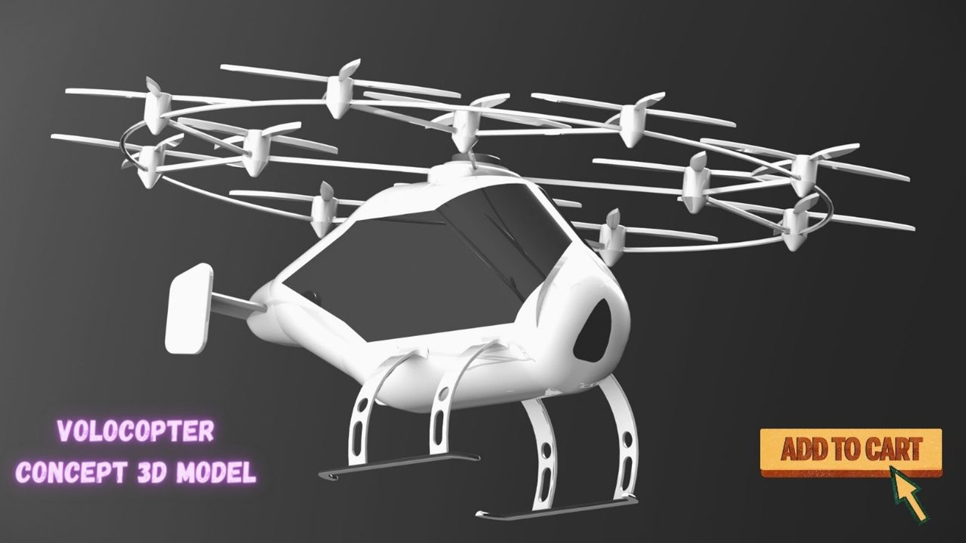 High-quality Solidworks 3D model of the Volocopter carrier3D模型 ...