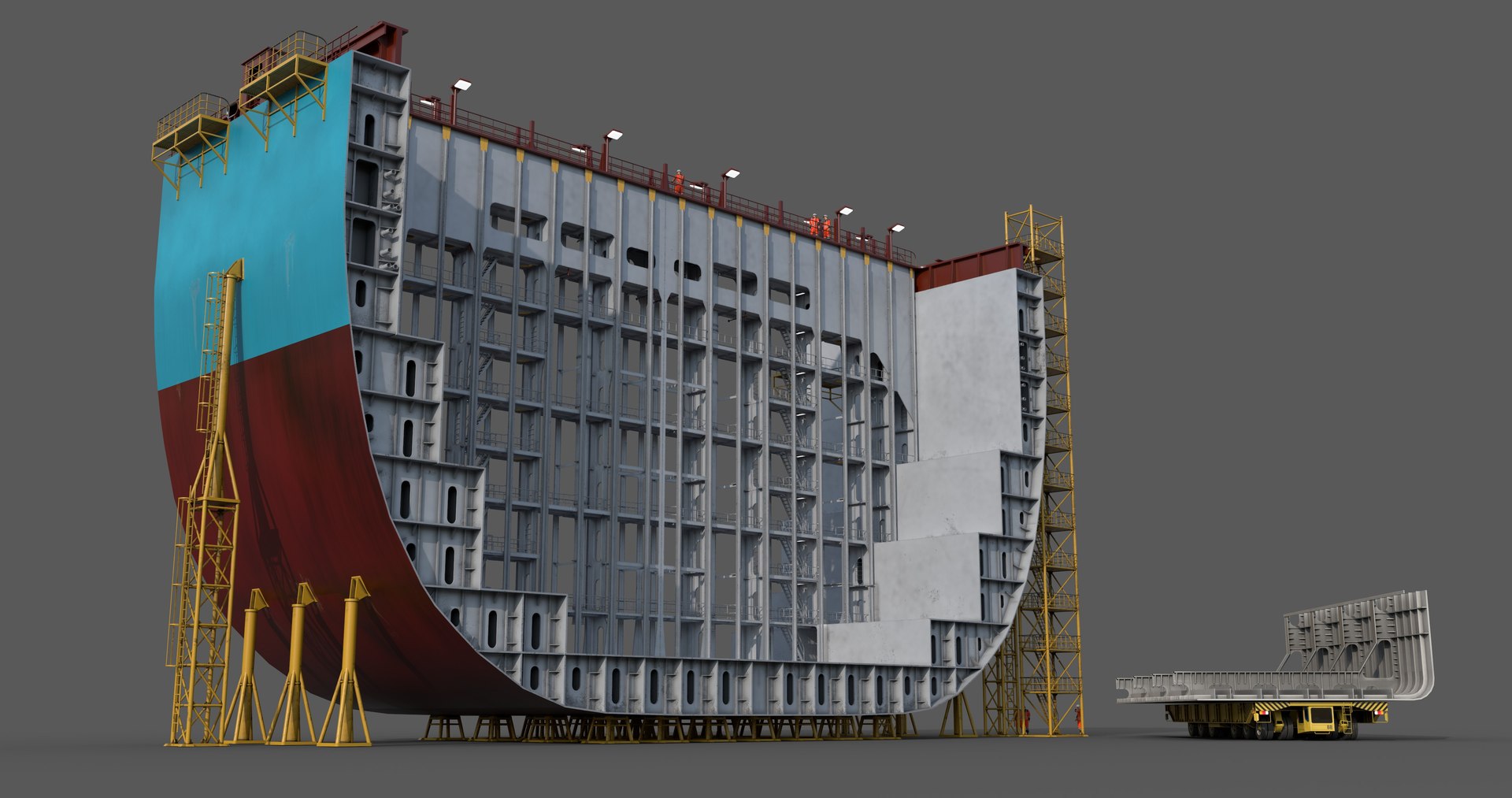 Containershipsection 3D Model - TurboSquid 2184722