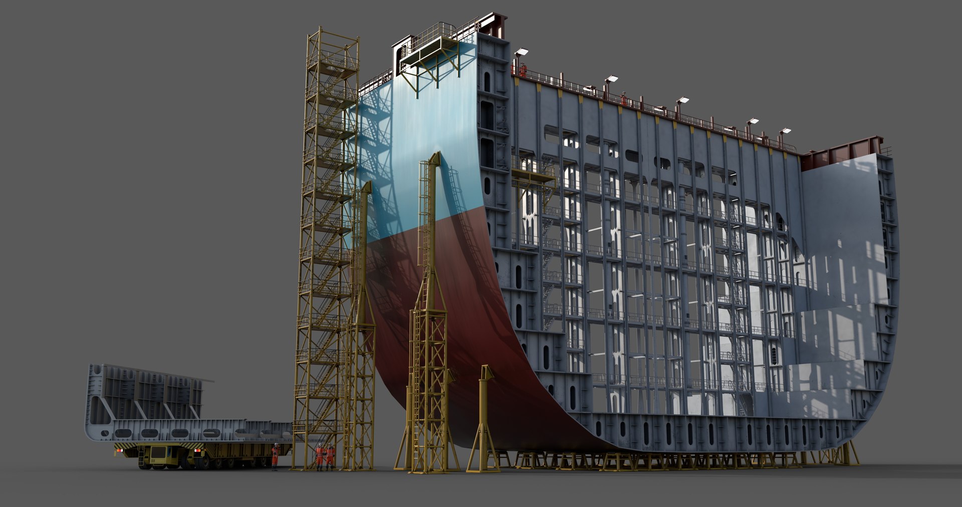 Containershipsection 3D Model - TurboSquid 2184722