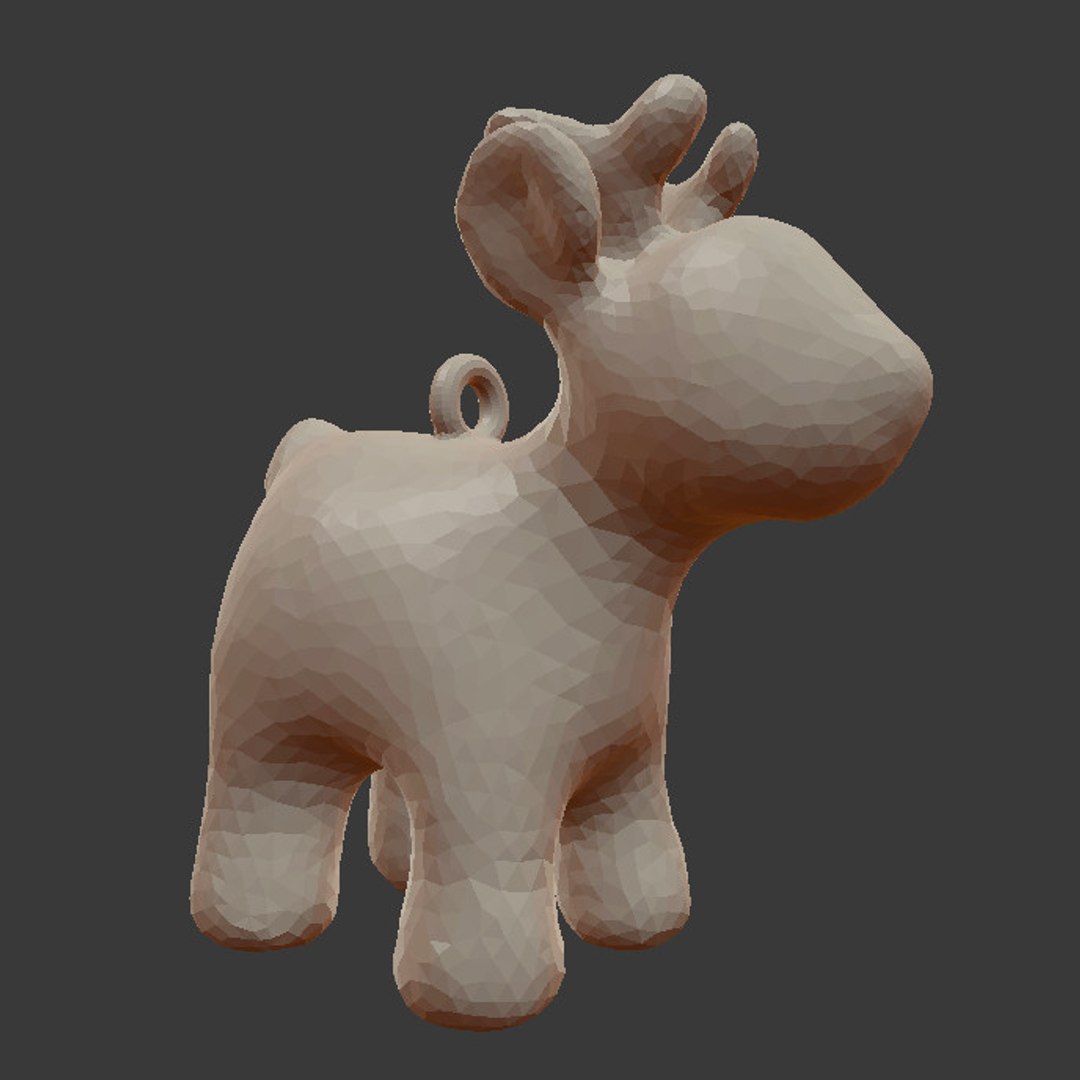 3D Cartoon Deer Stl Medium Model - TurboSquid 1355739