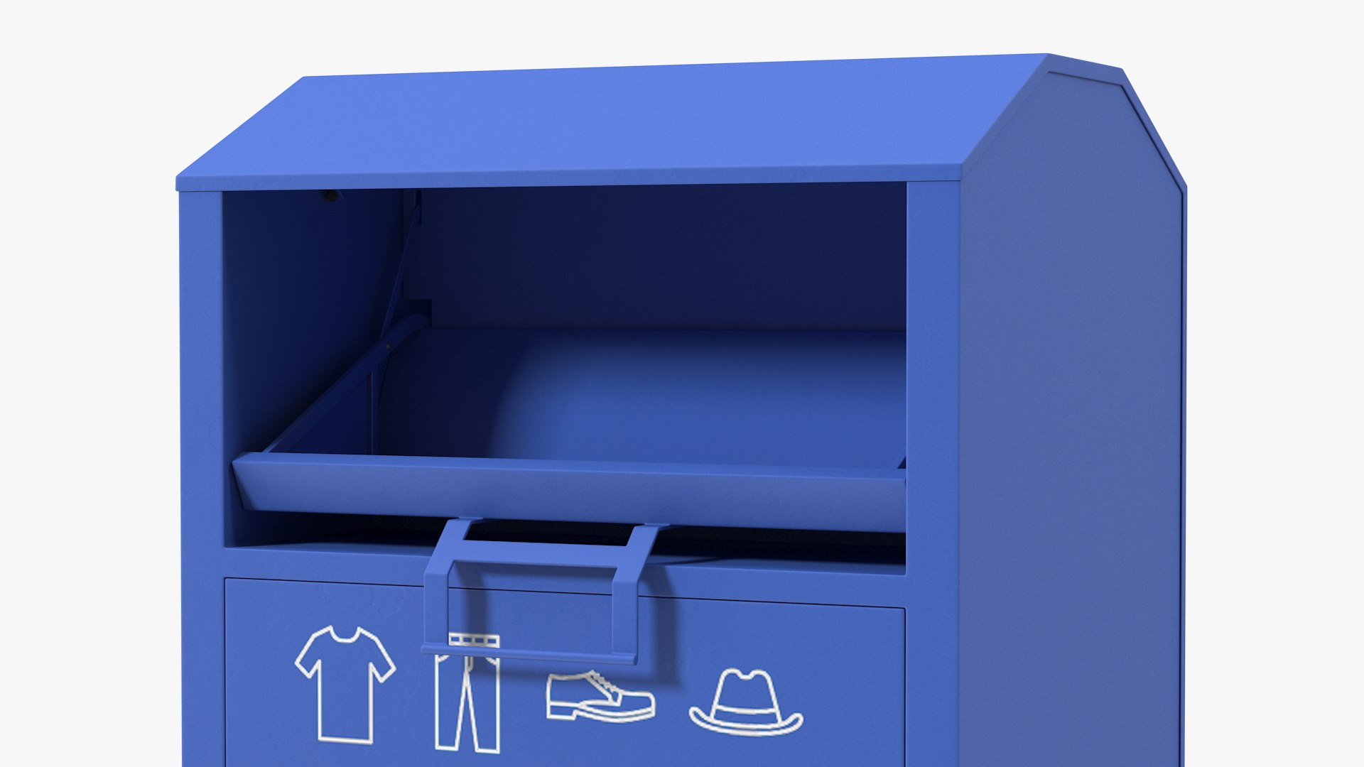 3D Clothing Drop Box Blue - TurboSquid 2047640