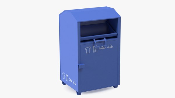 3D Clothing Drop Box Blue - TurboSquid 2047640
